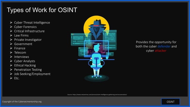 OpenSourceIntelligence-OSINT.pptx | Internet | Computing