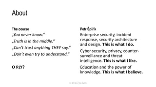 Open source intelligence analysis | PPT