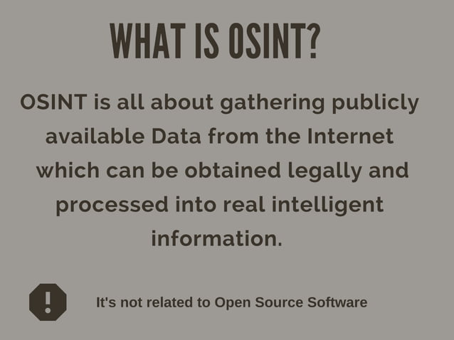 Open source intelligence information gathering (OSINT) | PDF