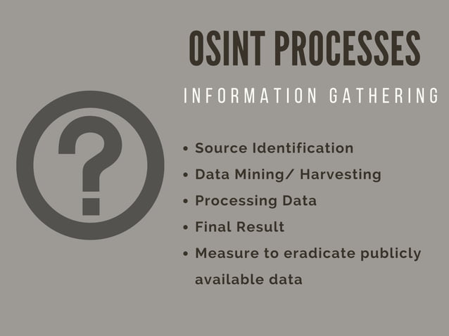 Open source intelligence information gathering (OSINT) | PDF