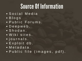 Open source intelligence information gathering (OSINT) | PDF