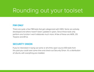 Open Source IDS Tools: A Beginner's Guide | PDF