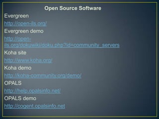 Open source library management software | PPT