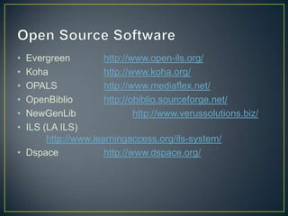 Open source library management software | PPT