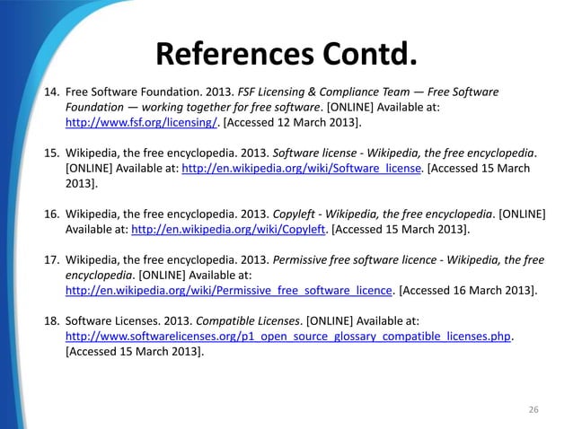 Open Source Licences | PPTX