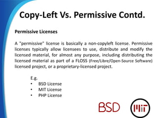 Open Source Licences | PPTX