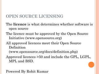 Open source license | PPT