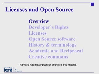 Open source licenses | PPT