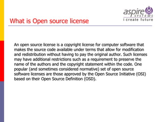 Open source licenses training | PPT