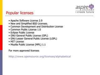 Open source licenses training | PPT