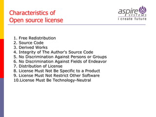 Open source licenses training | PPT