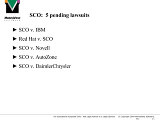 Open_Source_Litigation_8-2004 | PPT