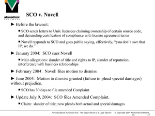Open_Source_Litigation_8-2004 | PPT