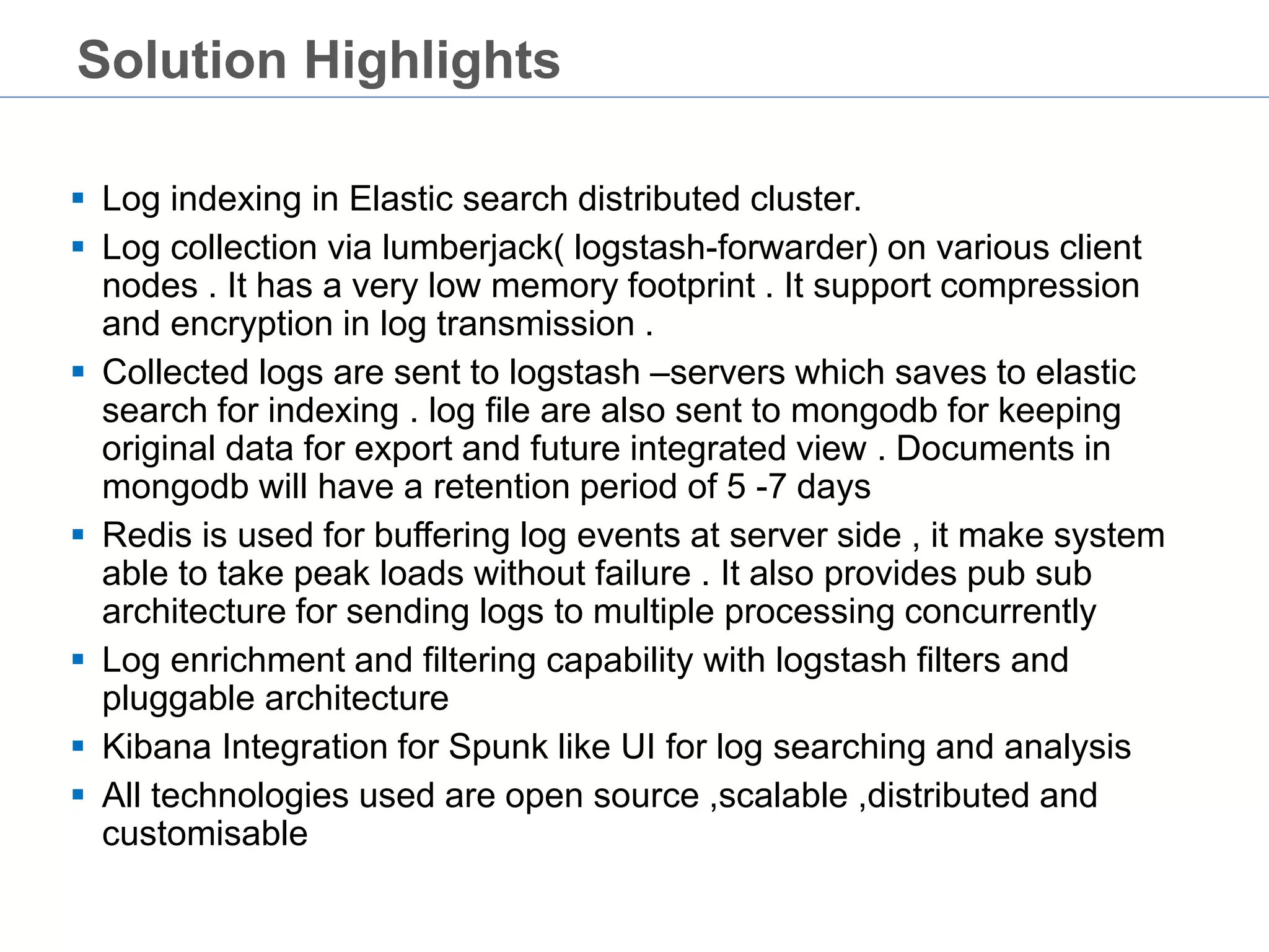 Open source log analytics | PPTX | Search | Internet