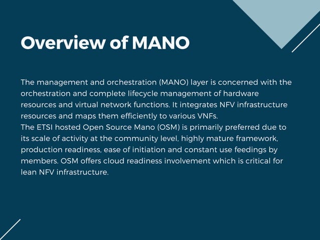 Open source mano a digital transformation technology! | PPT