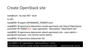 Open Source MANO(OSM) | PPTX