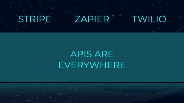 A Starters Guide to Building APIs with Javascript | PPT