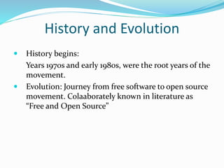 Open source movement | PPTX