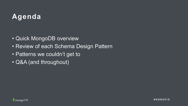 Open Source North - MongoDB Advanced Schema Design Patterns | PPTX