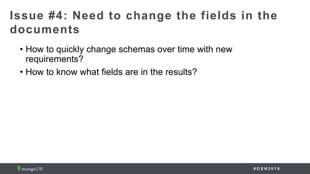 Open Source North - MongoDB Advanced Schema Design Patterns | PPTX