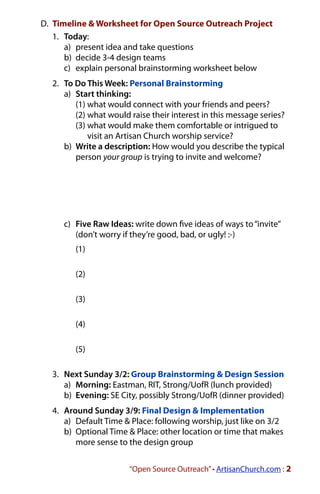 Open Source Outreach Handout | PAGES