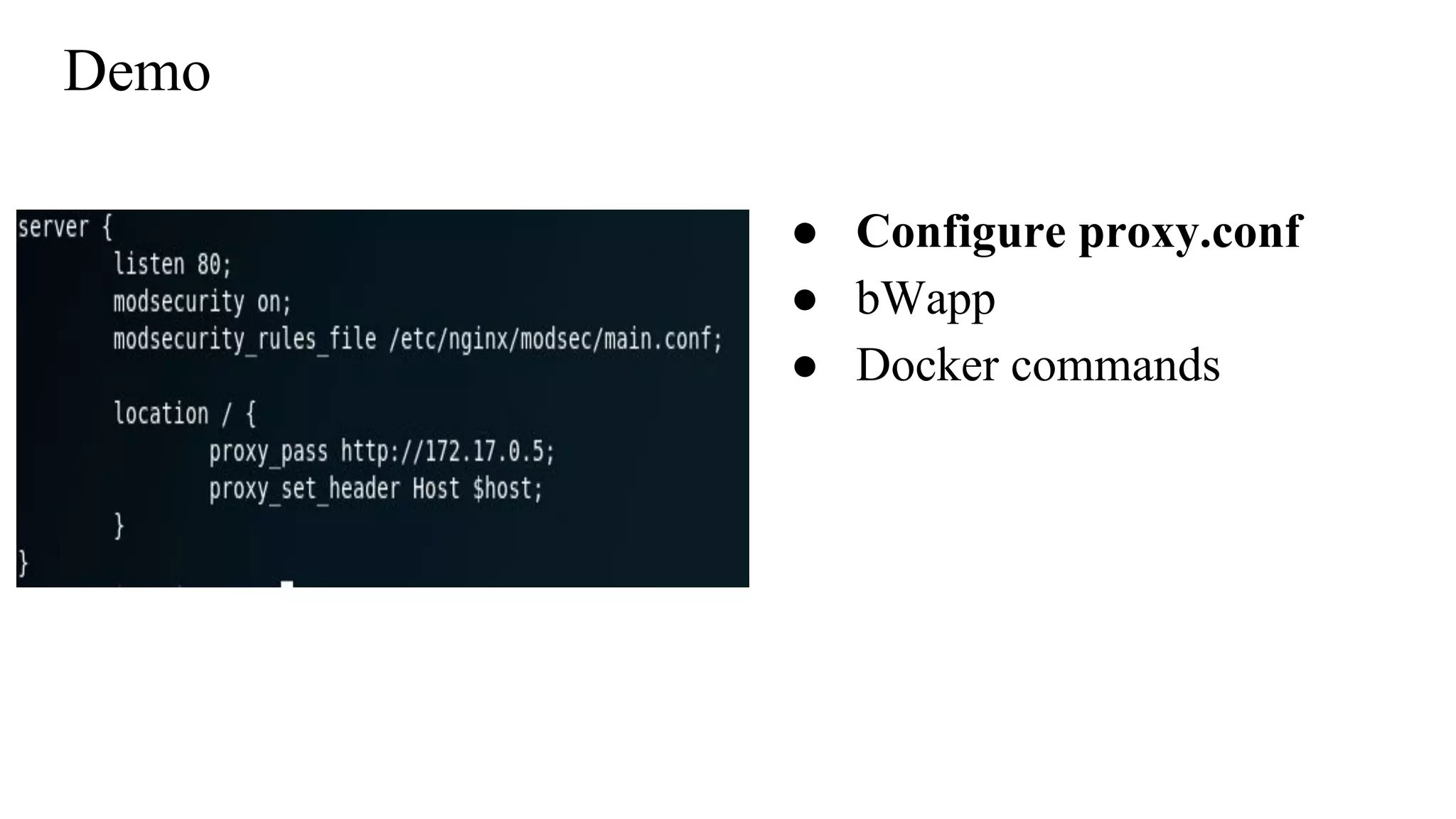 Opensource pnp container based waf | PPT | Free Download