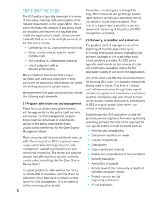 Four Steps to Creating an Effective Open Source Policy | PDF