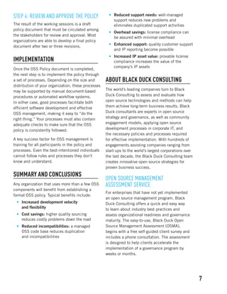 Four Steps to Creating an Effective Open Source Policy | PDF