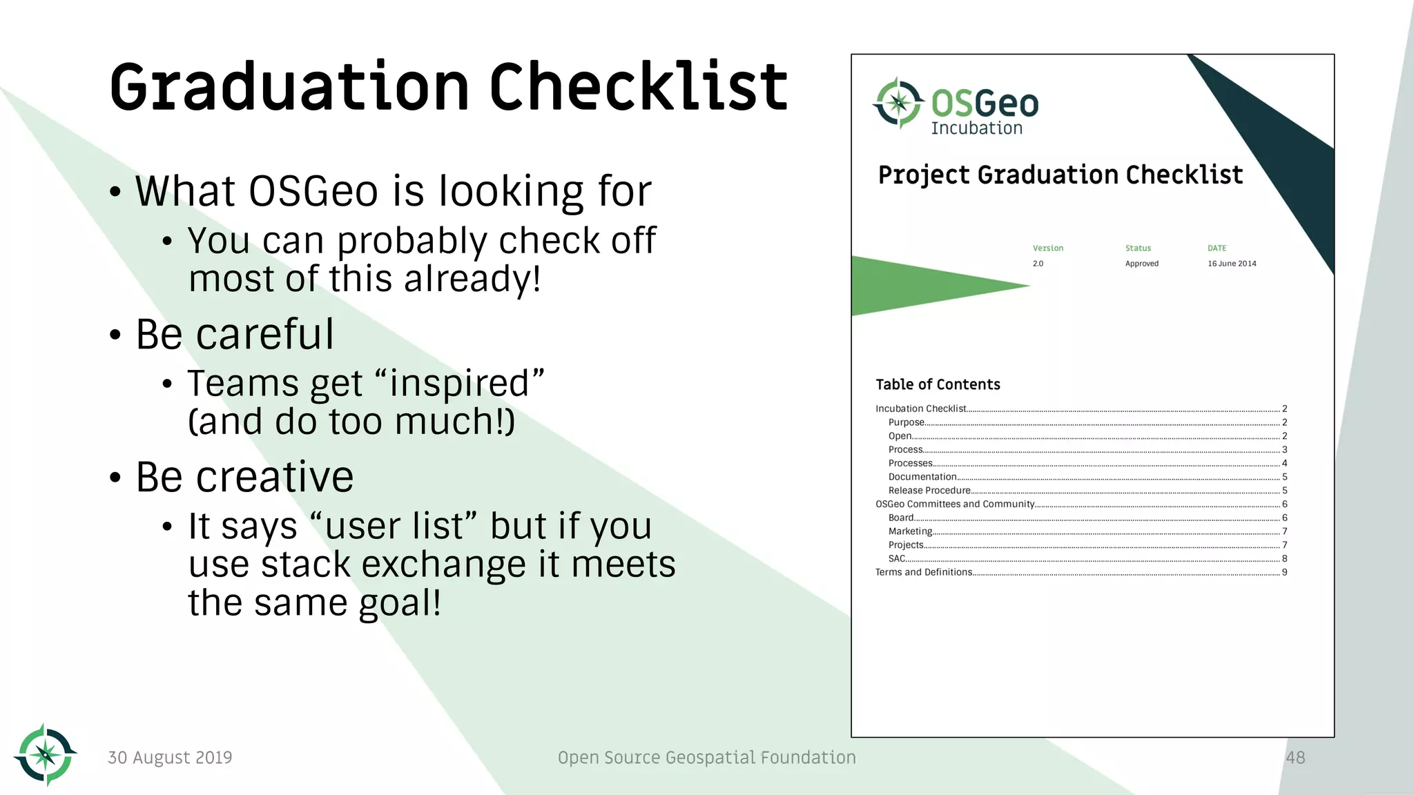 Open Source Practice and Passion at OSGeo | PPT