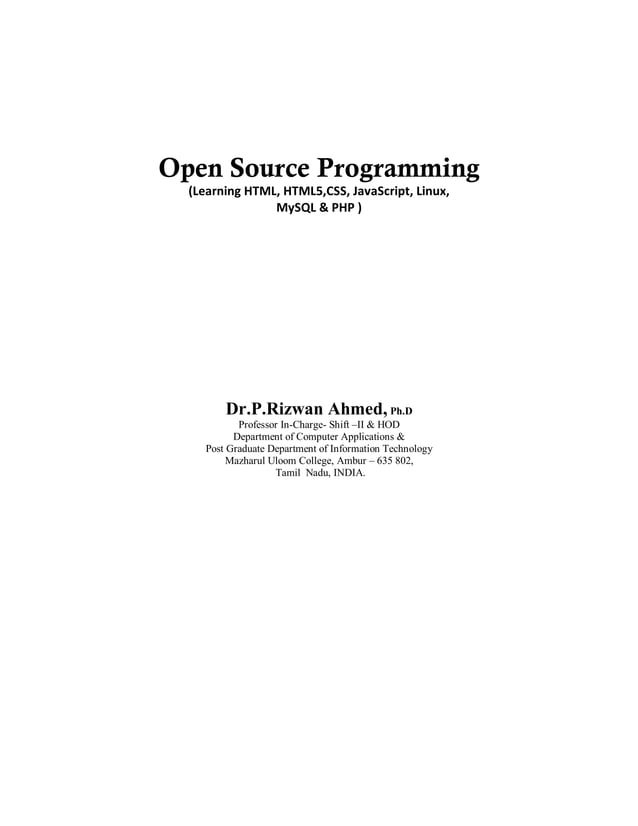 Open source programming | PDF