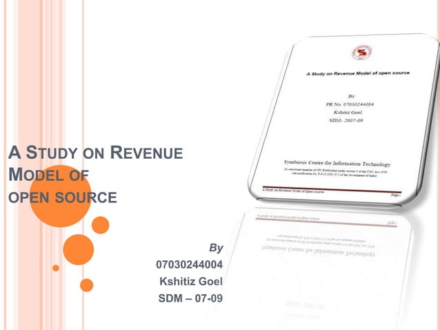 Open Source Revenue Model | PPT
