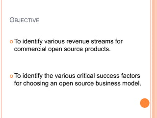 Open Source Revenue Model | PPTX