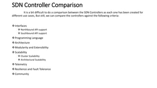 Open source sdn controllers comparison | PPT