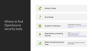 Building your Open Source Security stack | PPT