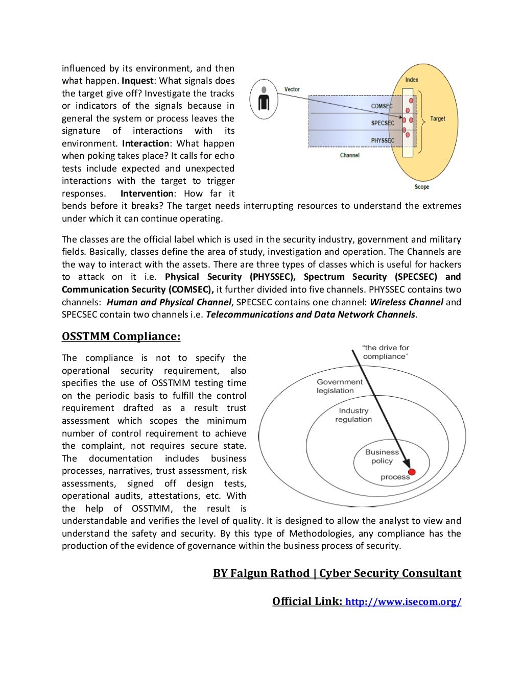 Open Source Security Testing Methodology Manual Osstmm By Falgun Ra…