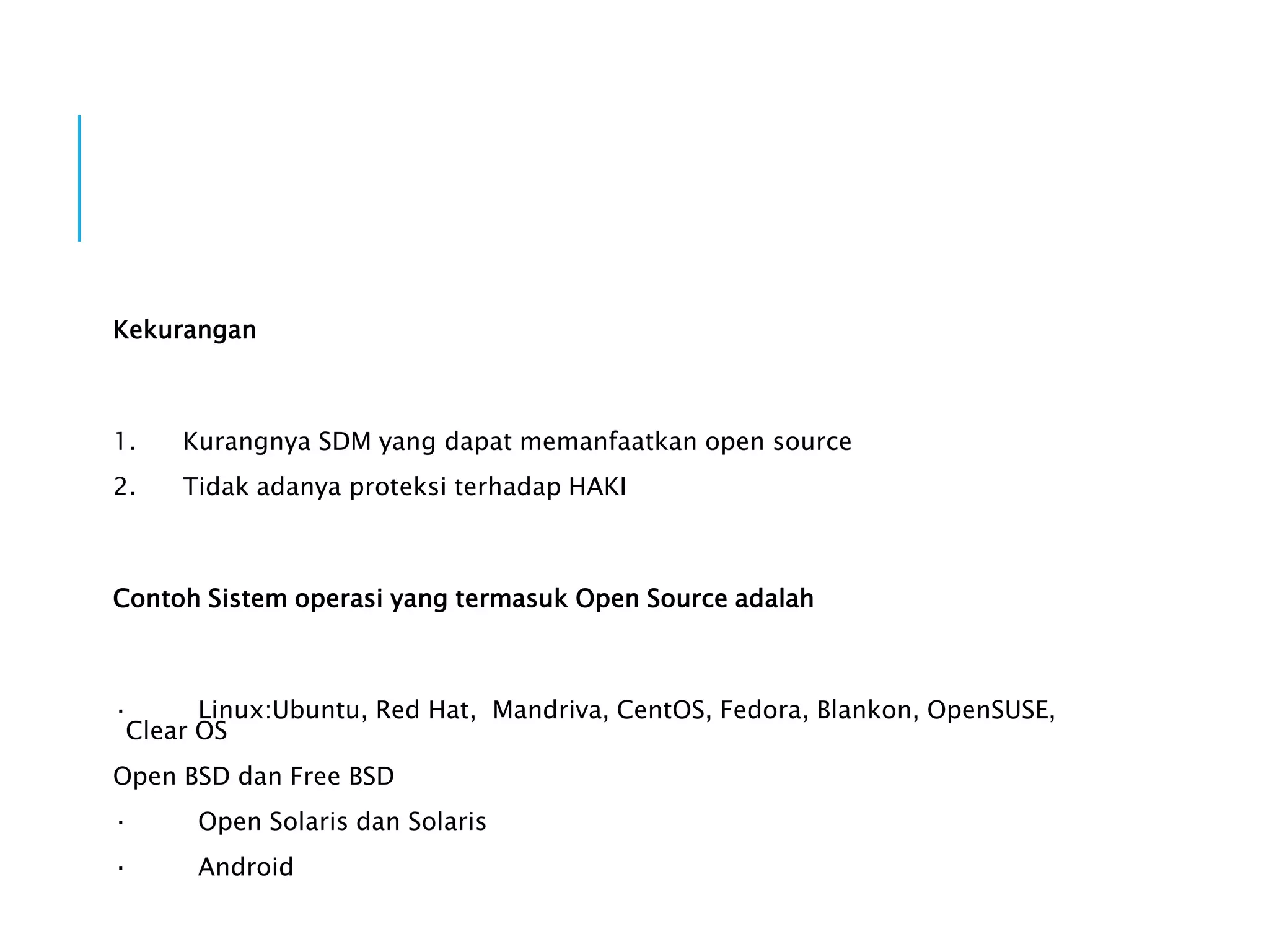 Open source (sistem operasi) | PPT