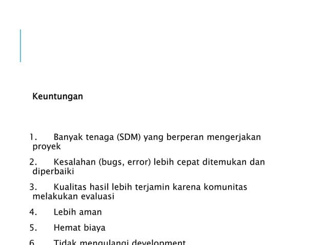 Open Source Sistem Operasi Ppt