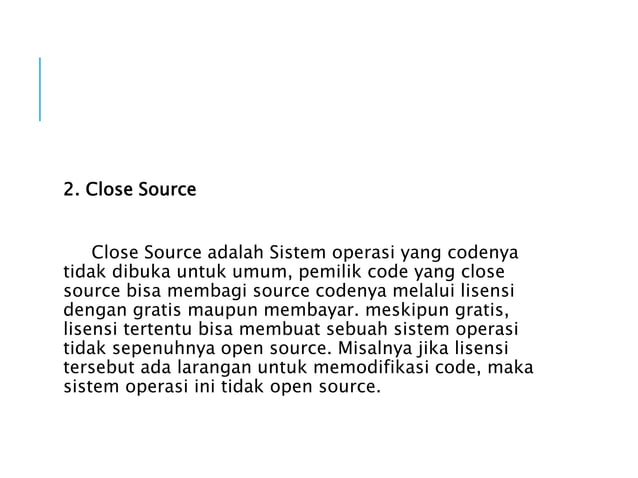 Open source (sistem operasi) | PPT