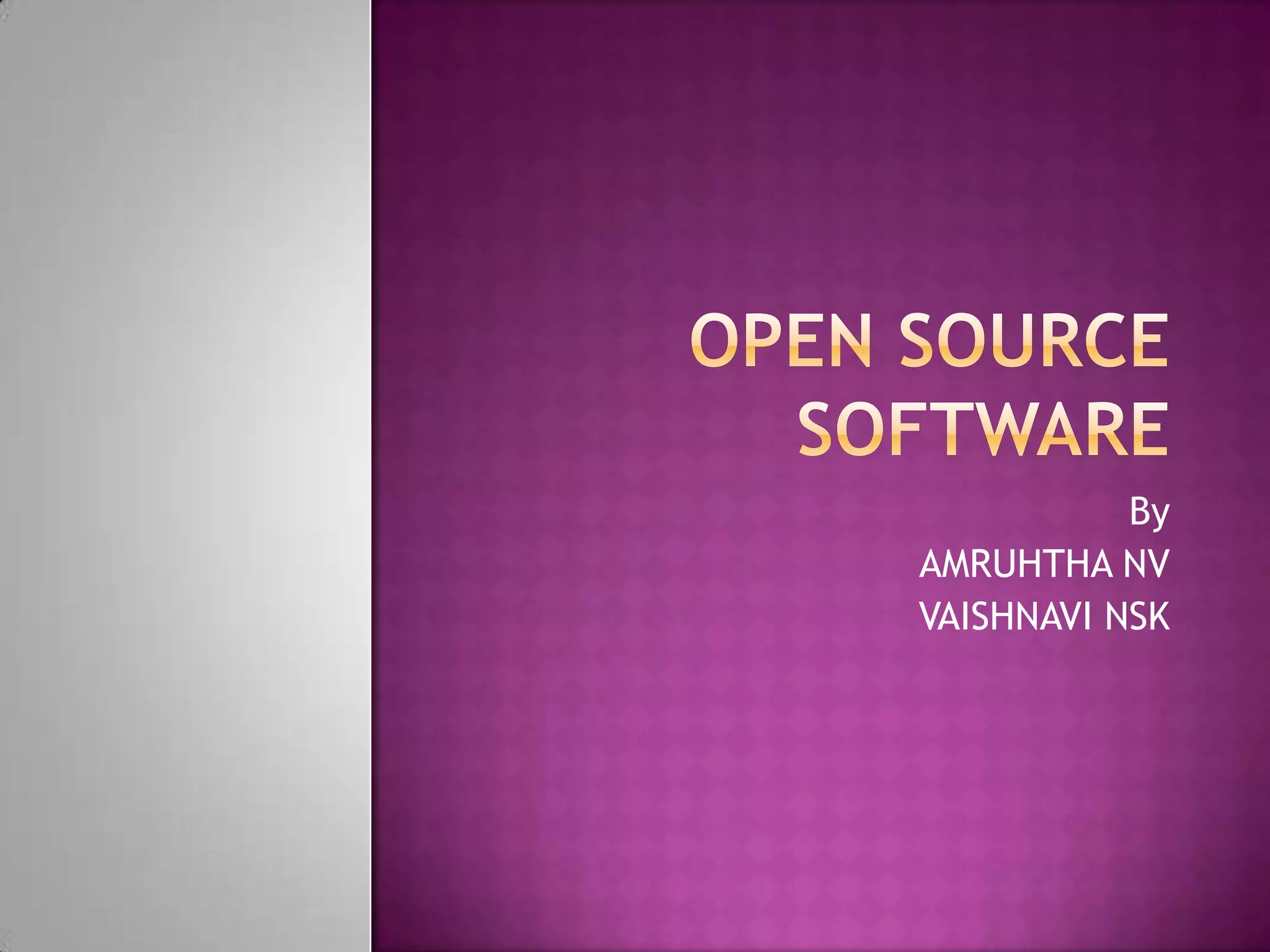 Open source software | PPT