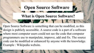 Open Source Software and ICT | PPTX