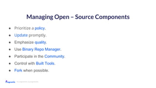 Open source software best practices | PPTX