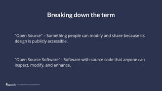 Open source software best practices | PPTX
