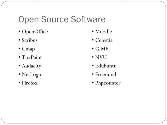 Open source software by dr j | PPT