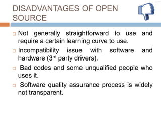 Open source software development | PPTX