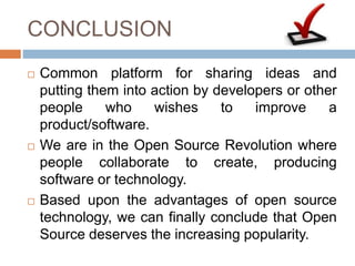 Open source software development | PPTX