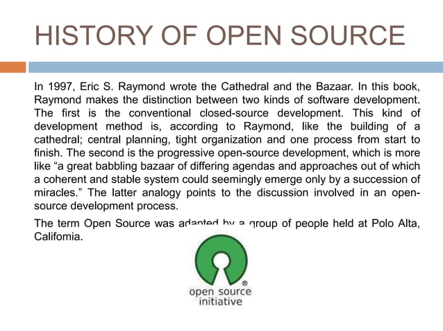 Open source software development | PPTX | Shareware and Freeware | Computer Software and ...
