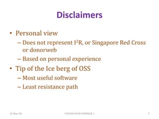 Open Source Software Ecosystem & Stack | PPTX