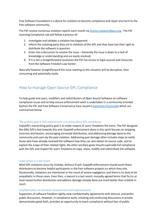 Open Source Software GPL Compliance – Should Organisations Care? | PDF