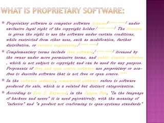 Open source software vs proprietary software | PPT