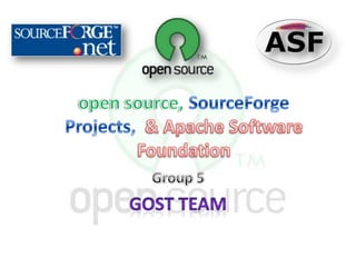 Open Source, Sourceforge Projects, & Apache Foundation | PPT